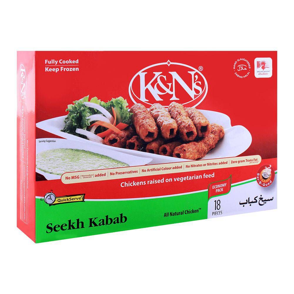 K&N’s Seekh Kabab 18 Pcs Economy Pack – Lahore Basket