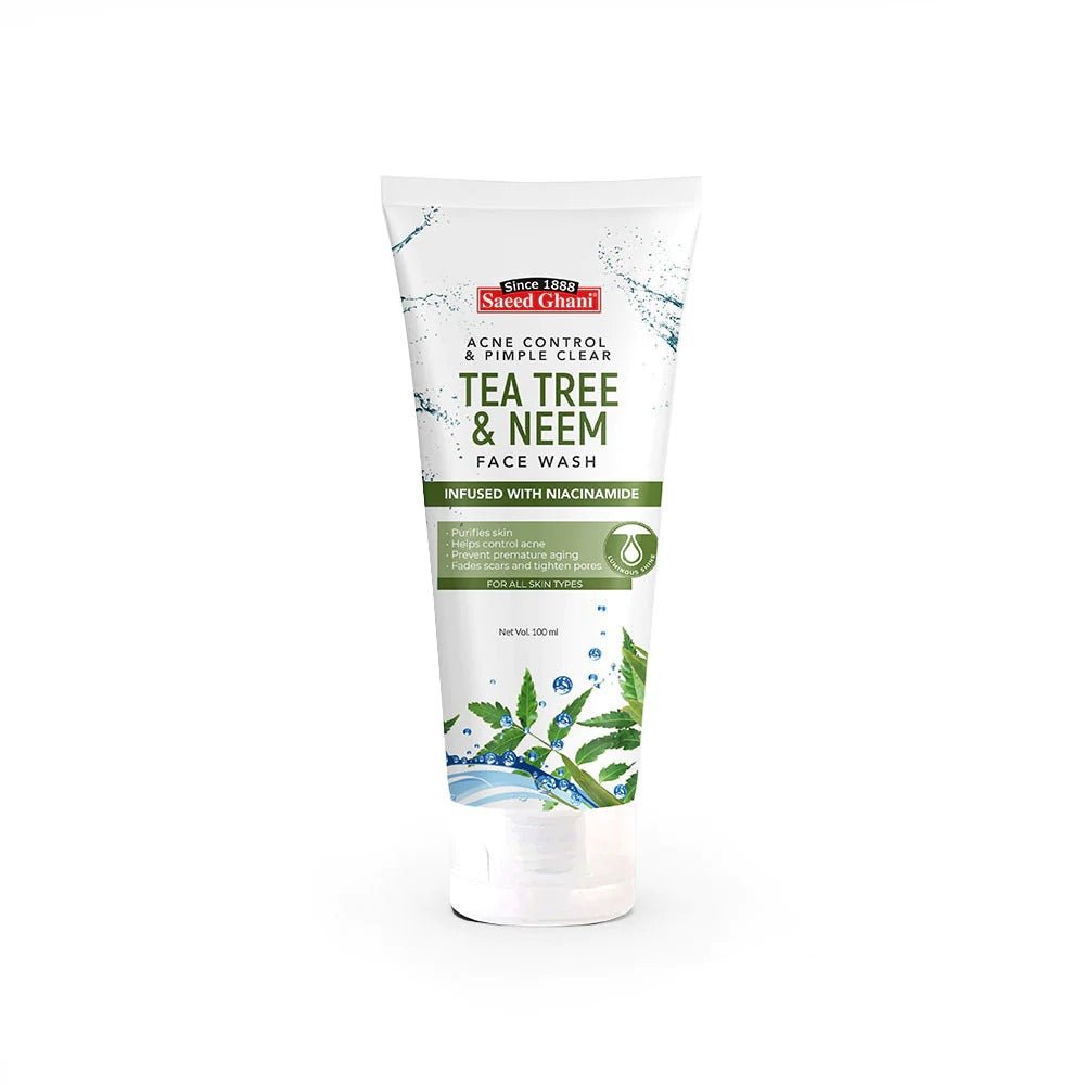 Saeed Ghani Tea Tree & Neem Face Wash 100 ml – Lahore Basket