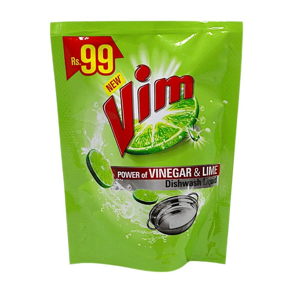 Vim Vinegar & Lime Dishwash Liquid Pouch 170ml – Lahore Basket