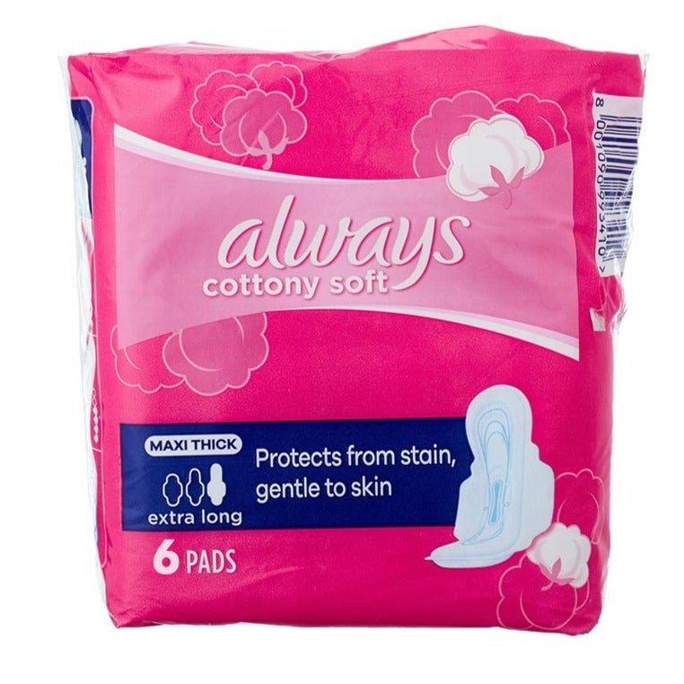 Always Cotton Soft Maxi Thick Extra long 6 Pads – Lahore Basket