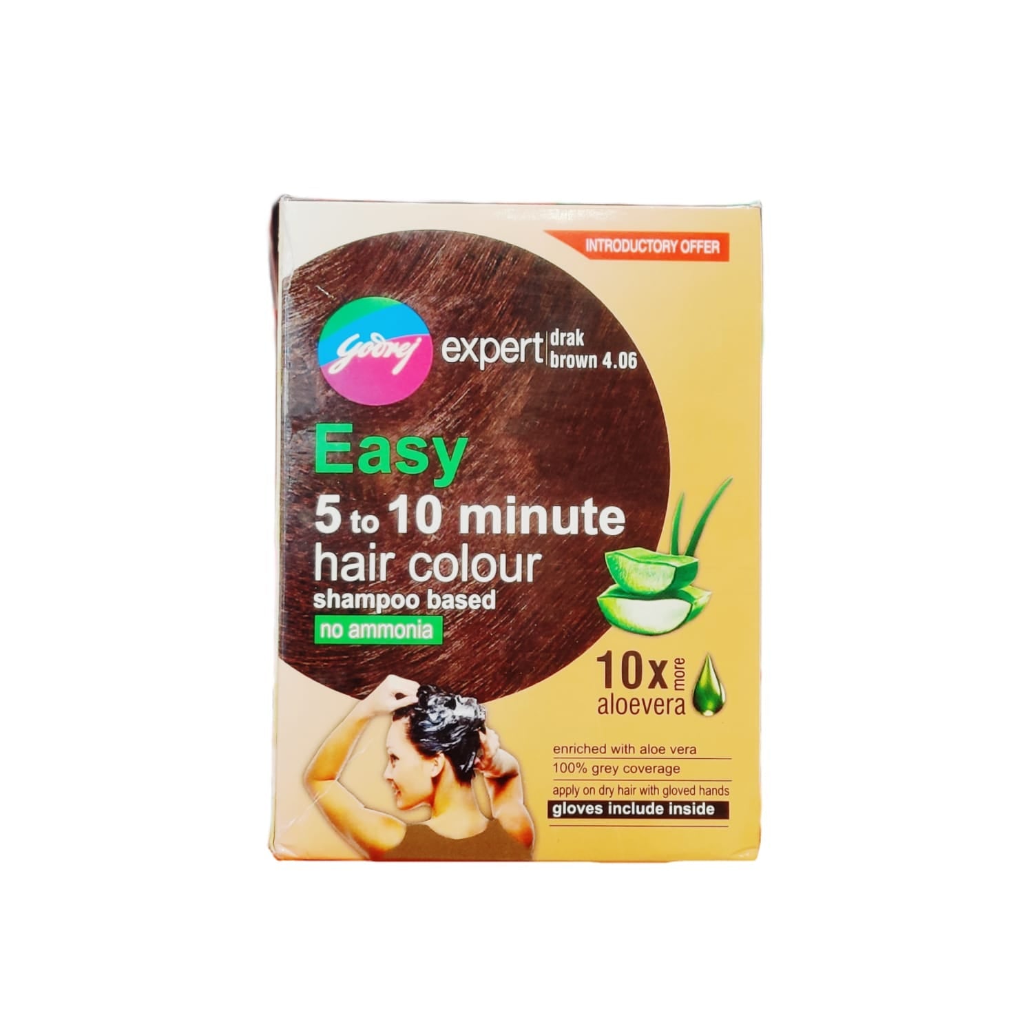 Godrej Expert Shampoo Based Hair Color 4.06 Dark Brown – Lahore Basket
