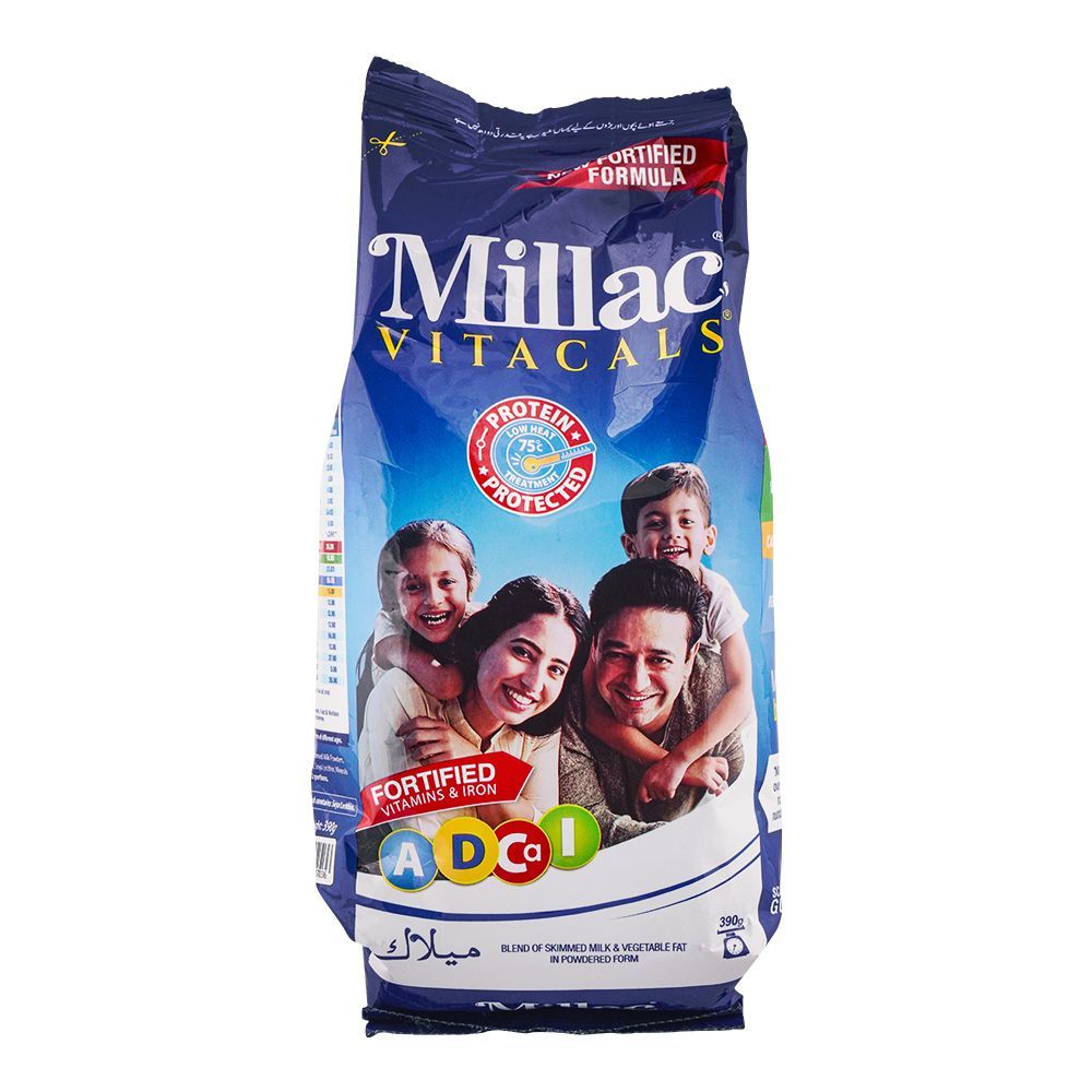 Millac Vitacals Milk Powder 390g – Lahore Basket
