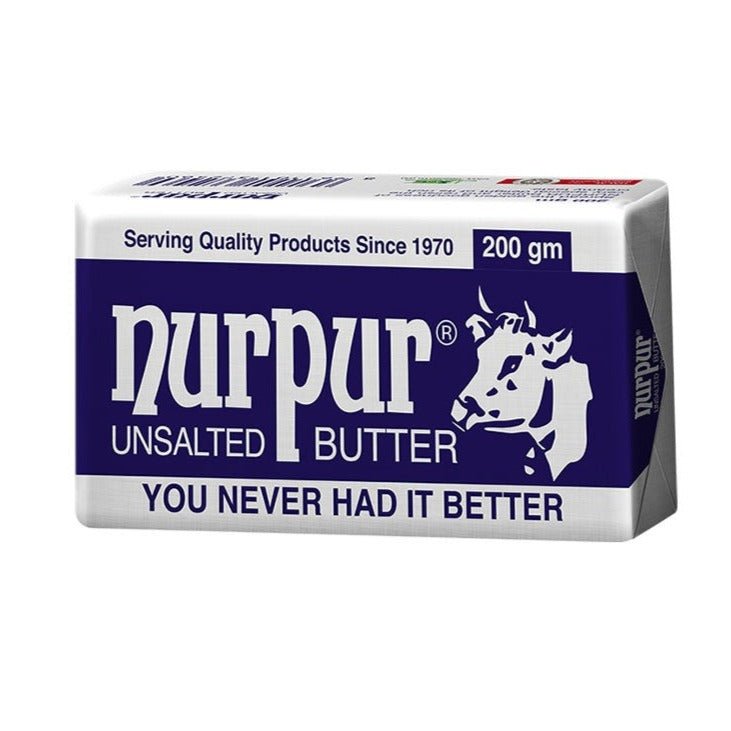Nurpur Unsalted Butter 200 gm – Lahore Basket