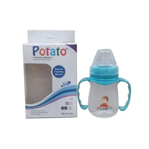Potato U Healthy Wide Neck Baby Feeder Medium Bottle 180 ml – Lahore Basket