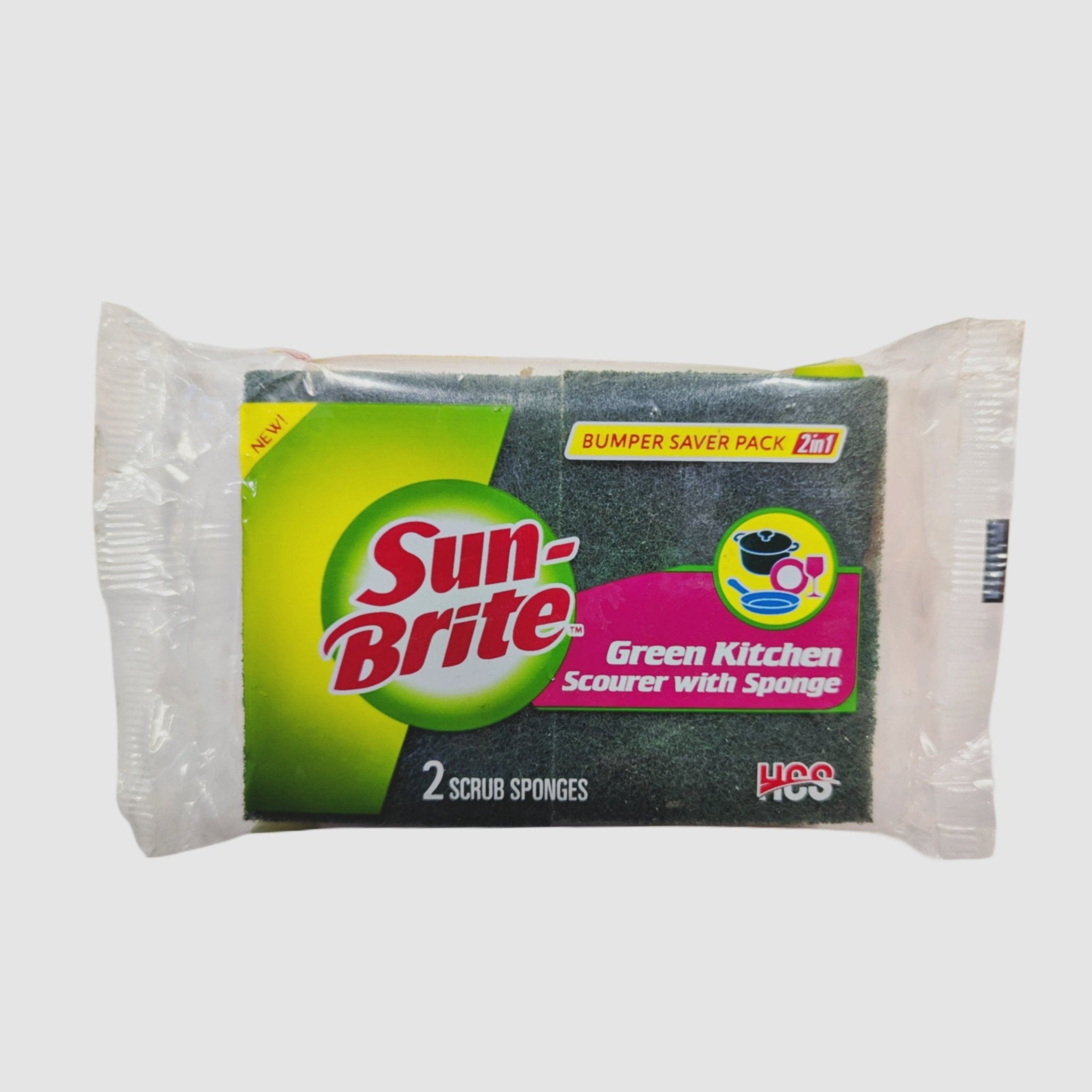 Sun Brite 2 Scrub Sponges Bumper Saver Pack 2 in 1 – Lahore Basket